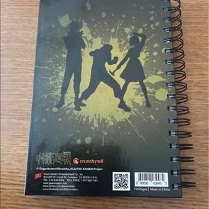 Crunchyroll | Other | Jujutsu Kaisen Notebook New | Poshmark
